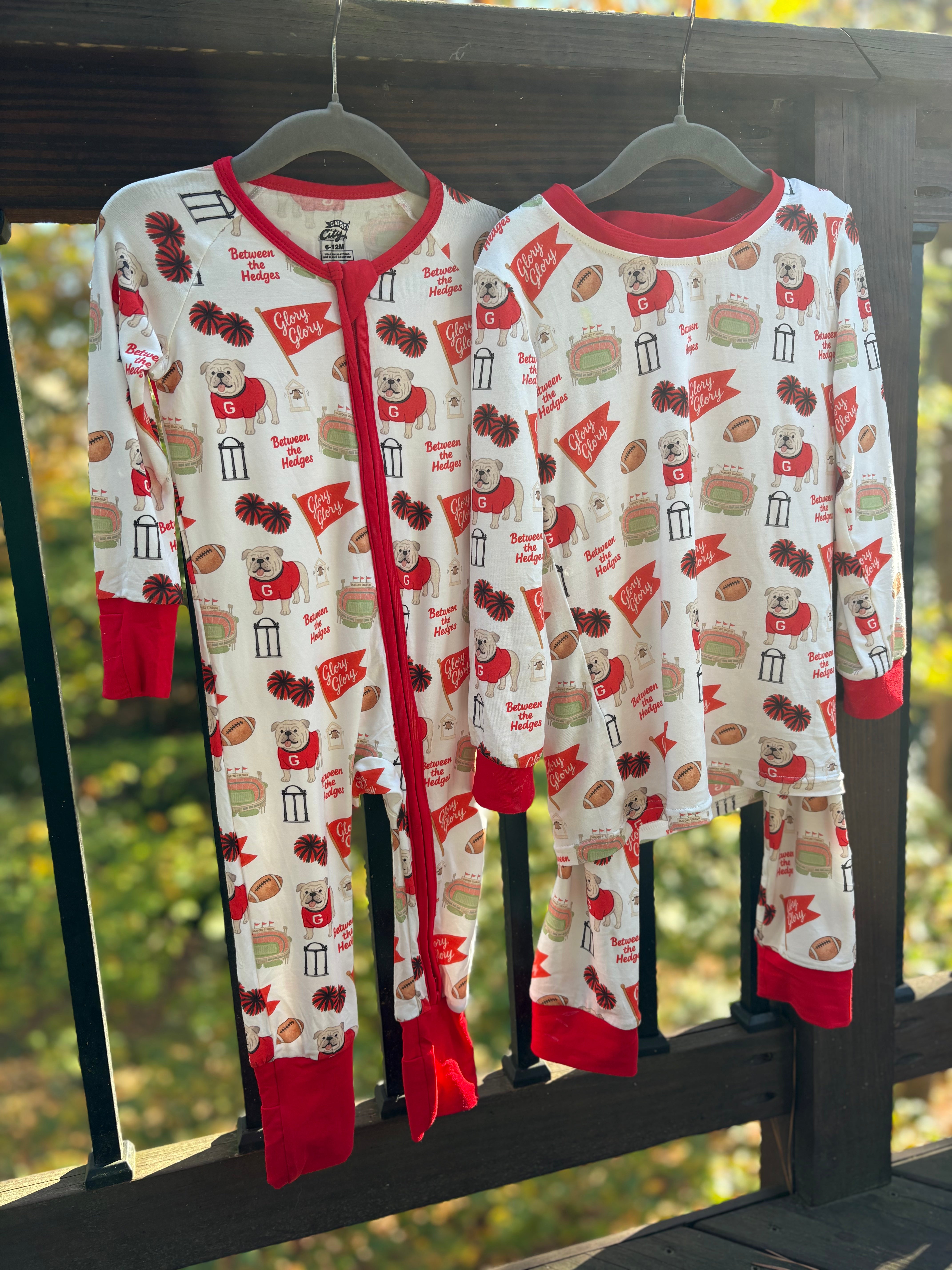Baby & Toddler Georgia Bulldogs Pajamas – UGA Game Day Set – Classic ...